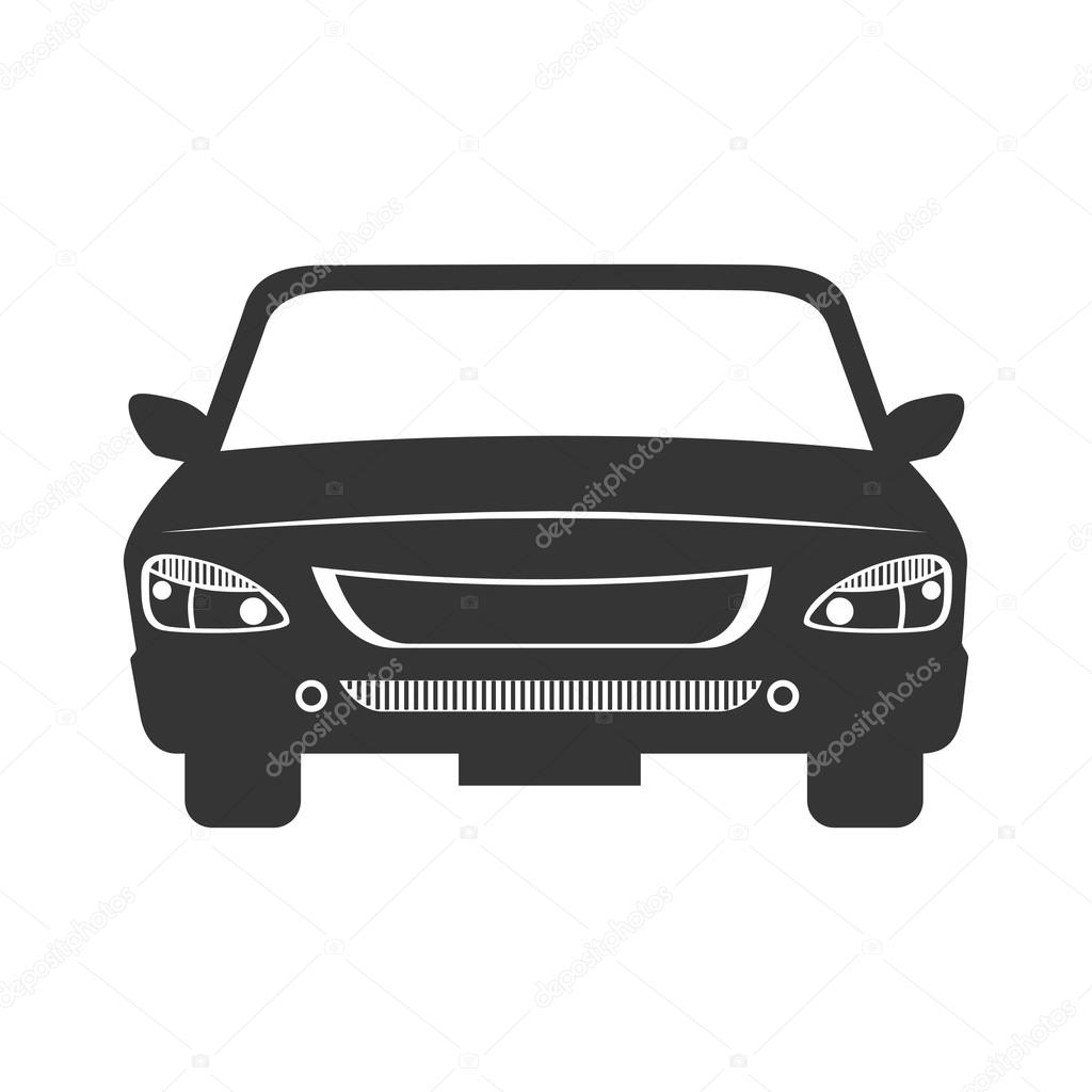 Car front vehicle icon vector graphic Stock Vector by ©yupiramos 119487396