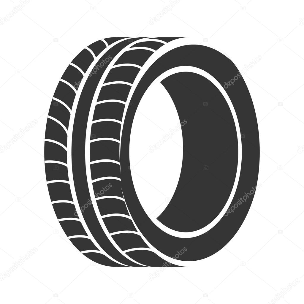 Tire road wheel vector graphic icon Stock Vector Image by ©yupiramos ...
