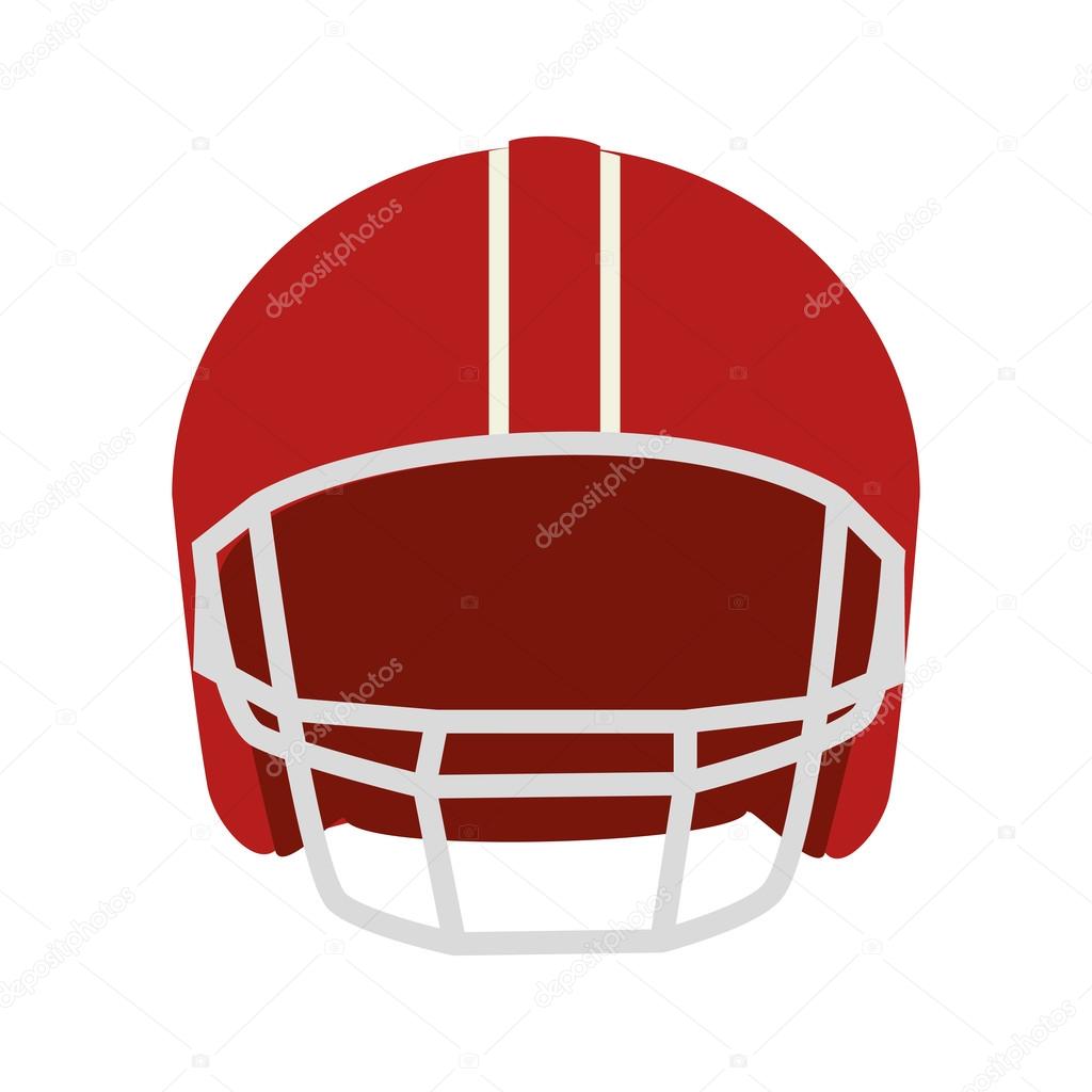 Football Helmet Front Vector
