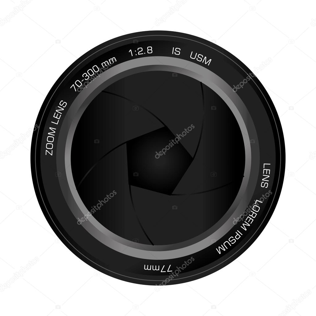 Zoom shutter lens Stock Vector Image by ©yupiramos #120185756