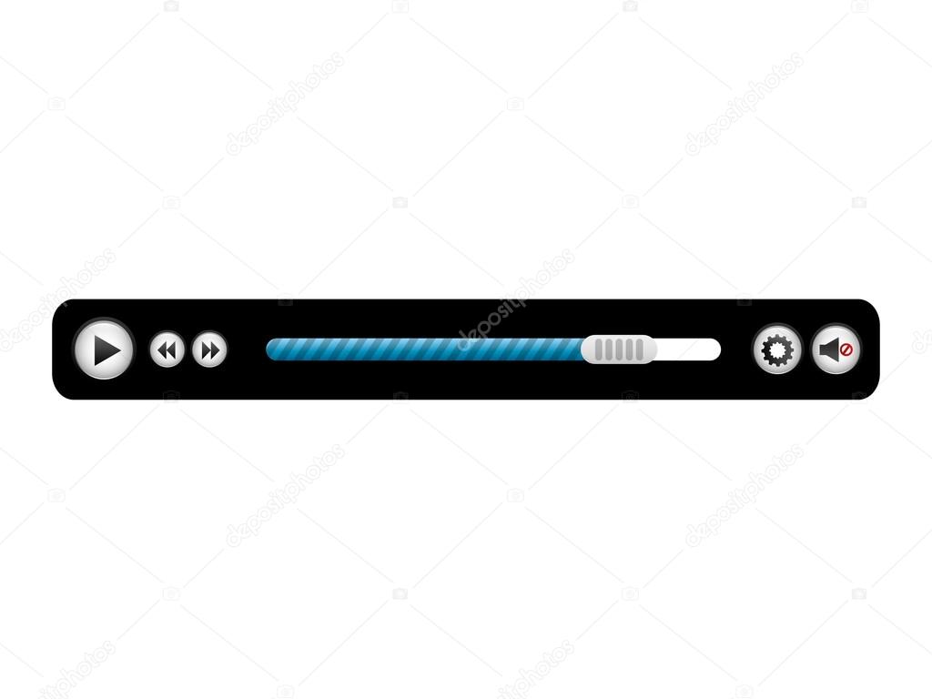 Media player control panel icon Stock Vector Image by ©yupiramos #120278494