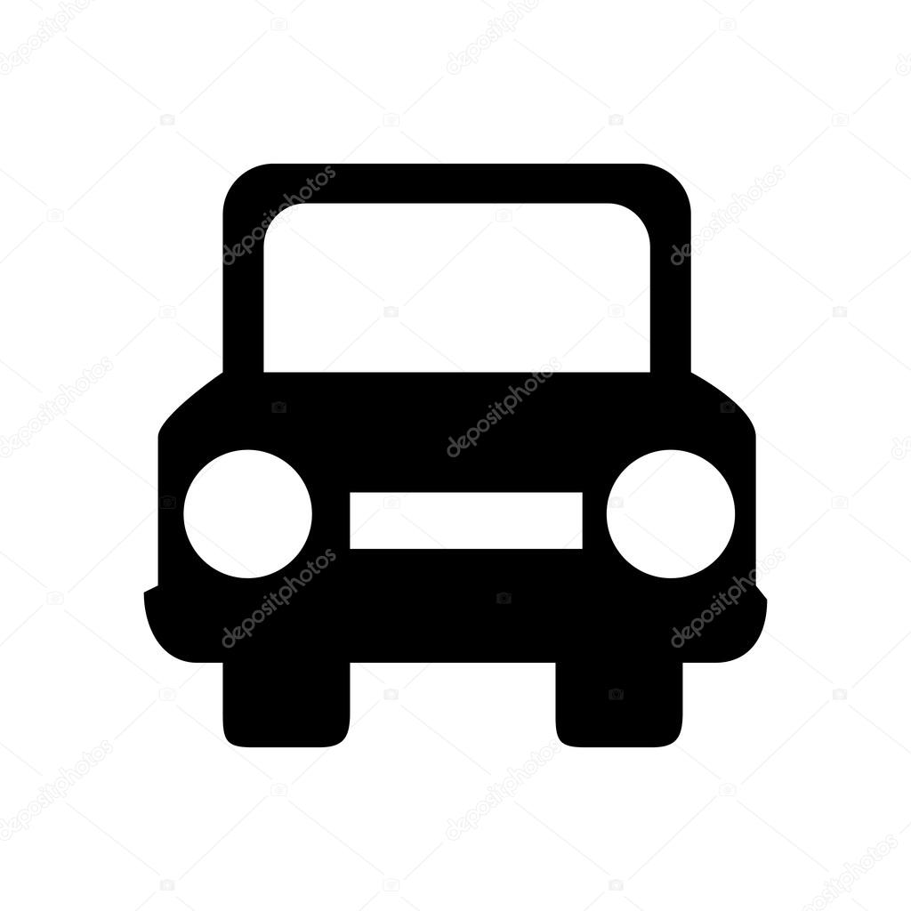 Coche auto icono frontal vector gráfico Vector de stock por ©yupiramos ...