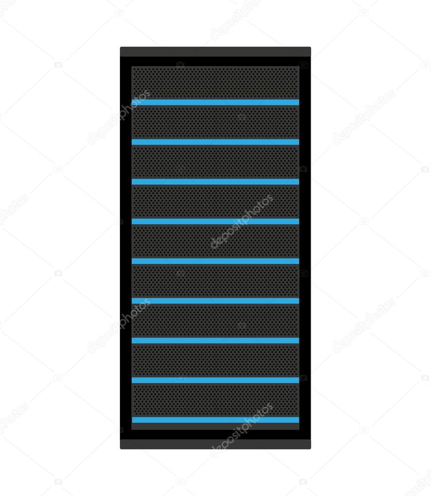 Computer cpu server icon Stock Vector Image by ©yupiramos #120445554
