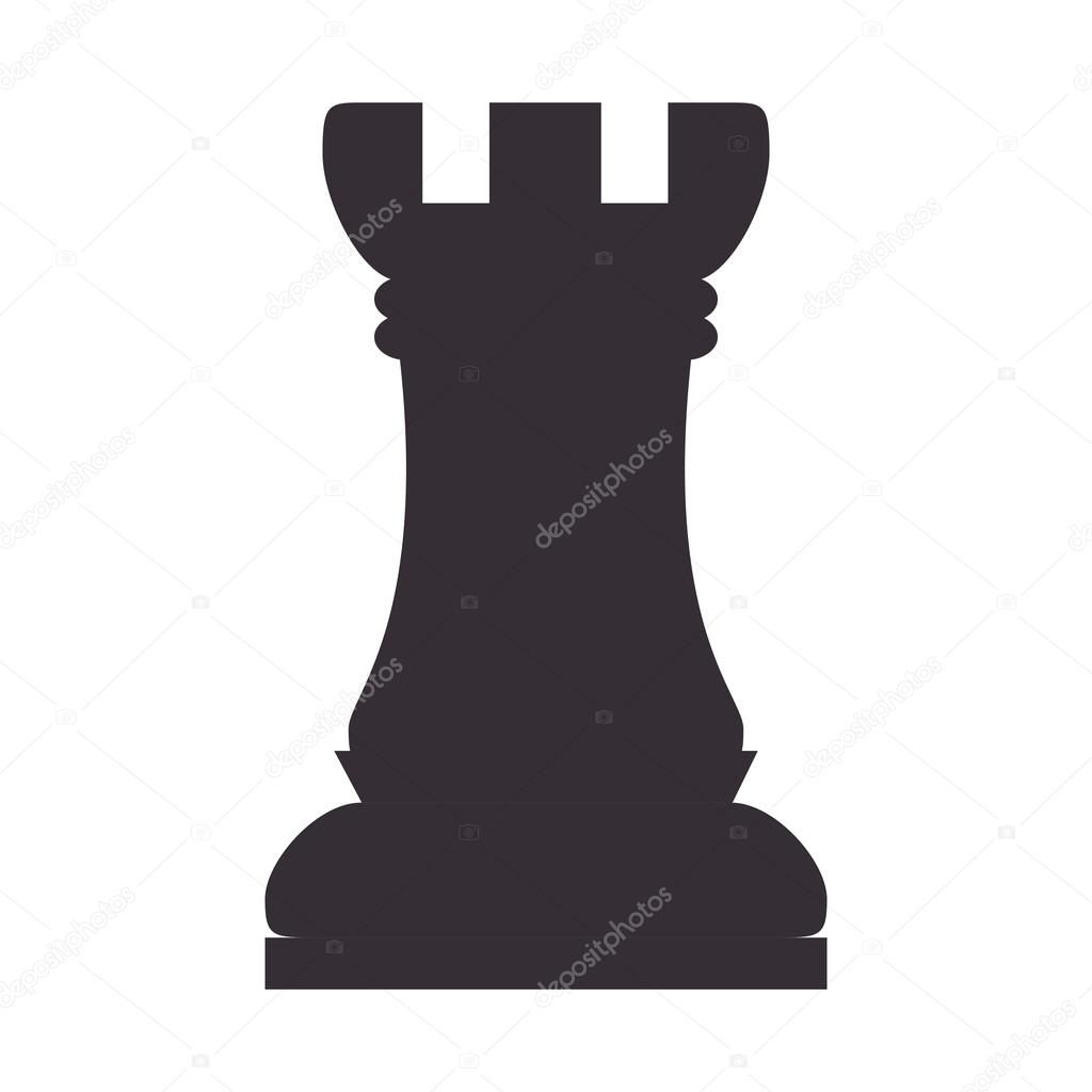 Chess piece rook Stock Vector by ©yupiramos 120446004