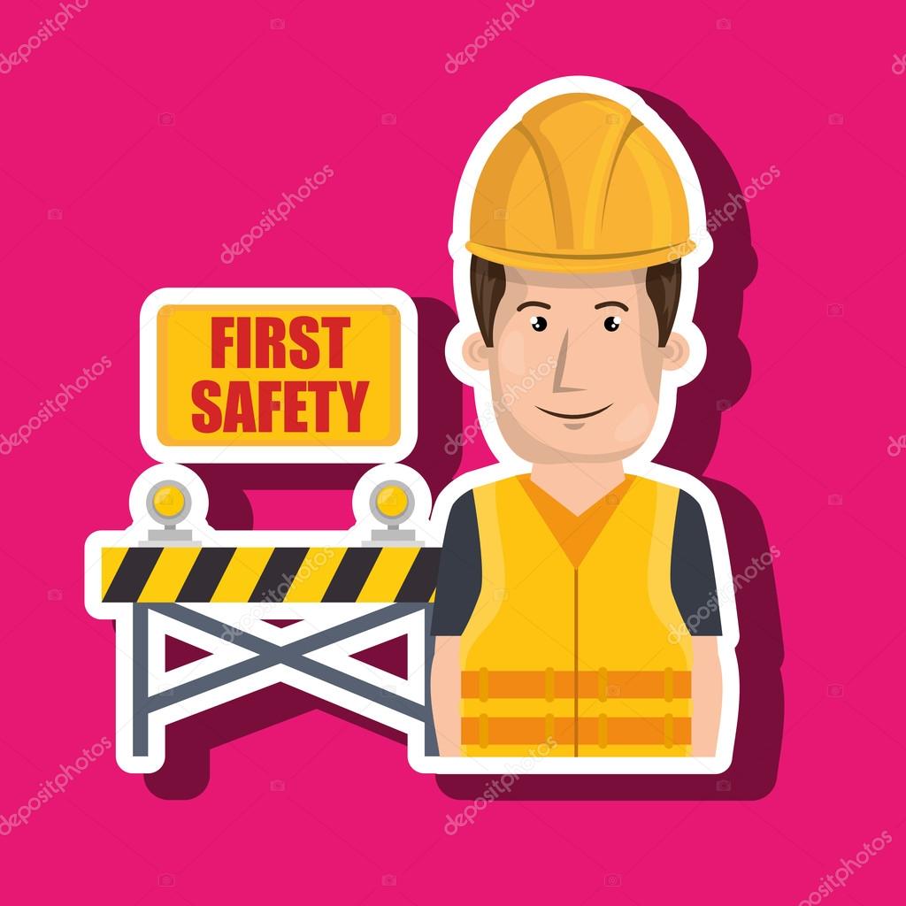 First safety worker icon Stock Vector Image by ©yupiramos #120812836