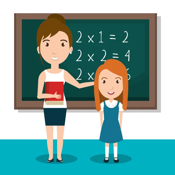 Teacher Teaching Math Clipart