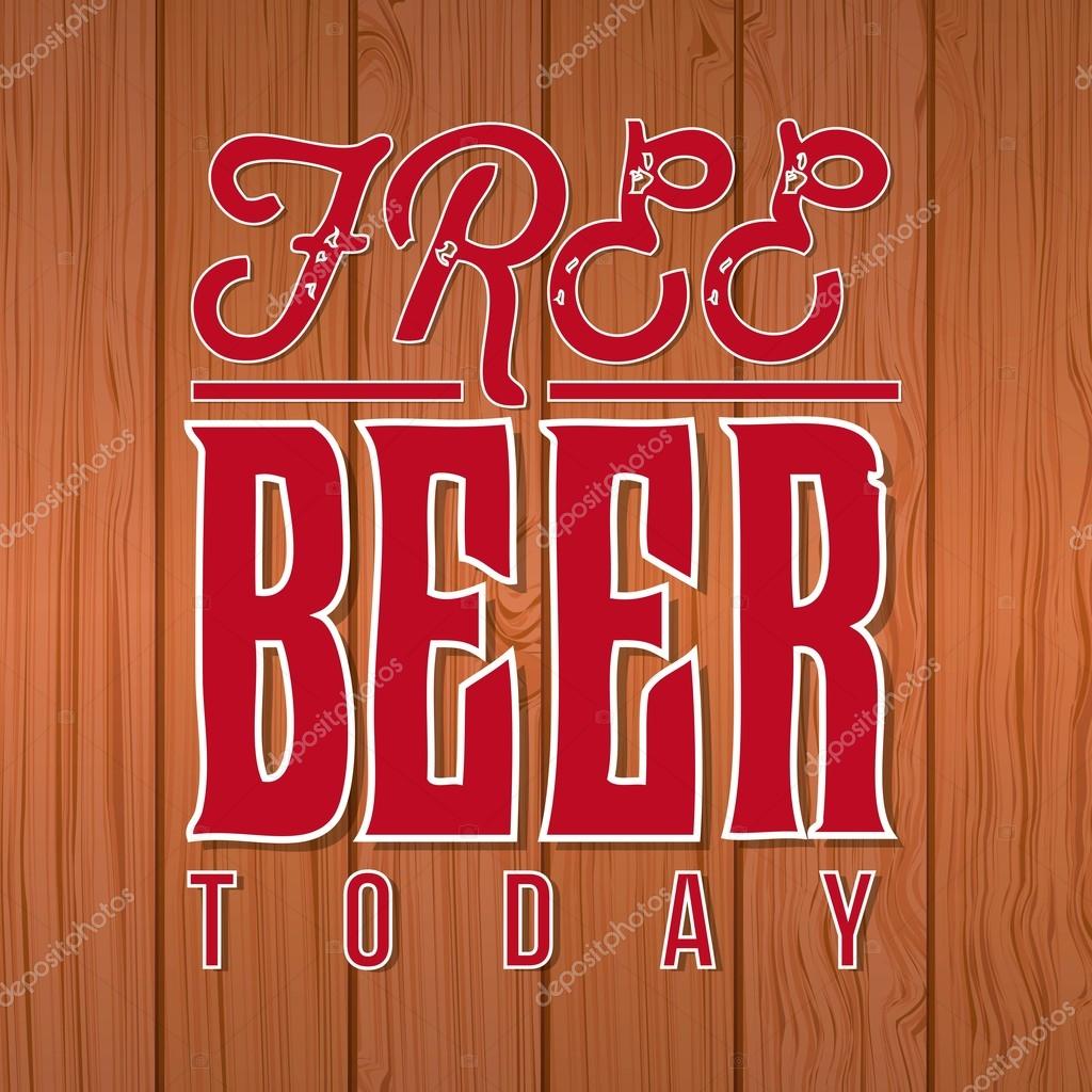 Free beer offer poster Stock Vector by ©yupiramos 121457302