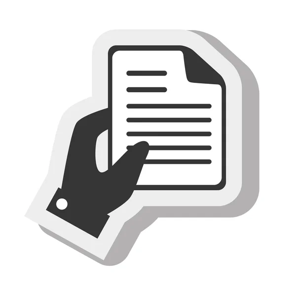 Hand hold document certificate vector icon Stock Vector Image by ...