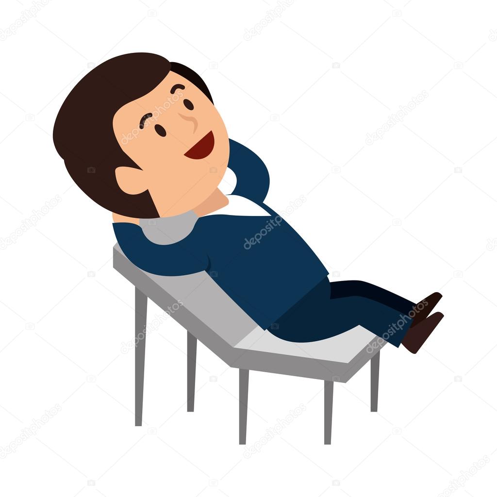 Relaxed Person Cartoon
