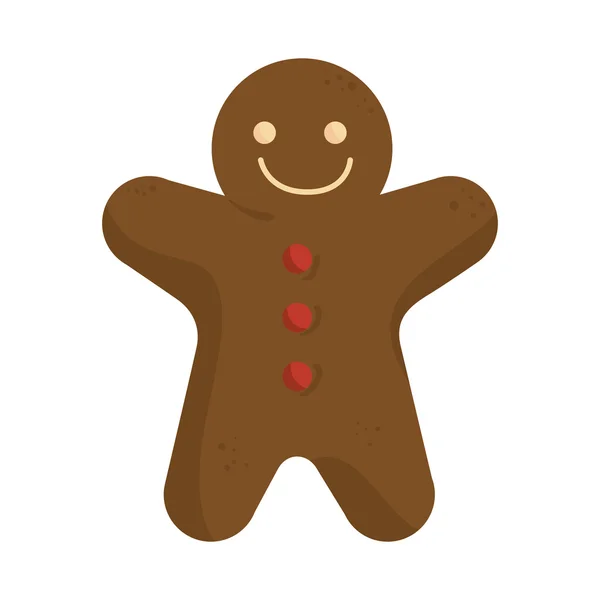 Gingerbread man. Vector Christmas cookie. — Stock Vector © Naddya #57570183