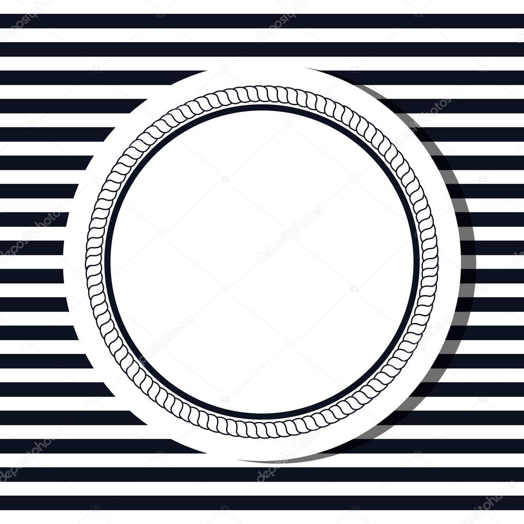 Nautical Stripe Border