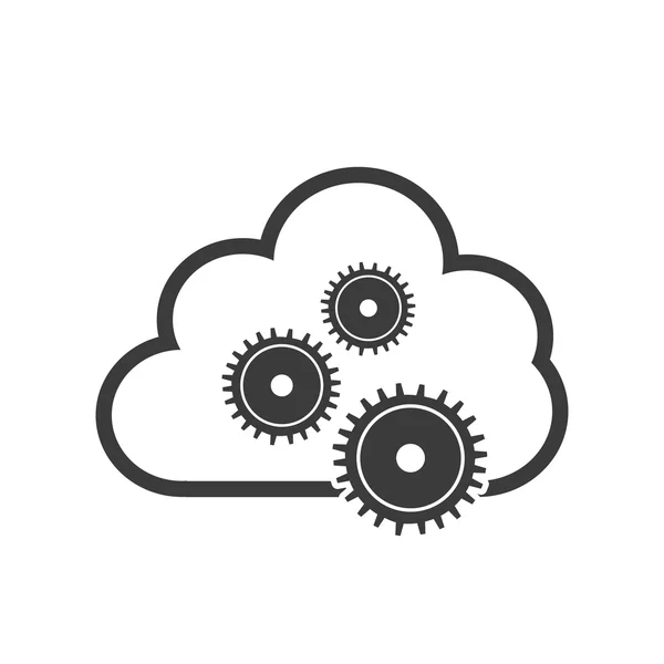 Cloud computing data center isolated icon Stock Vector by ©yupiramos ...