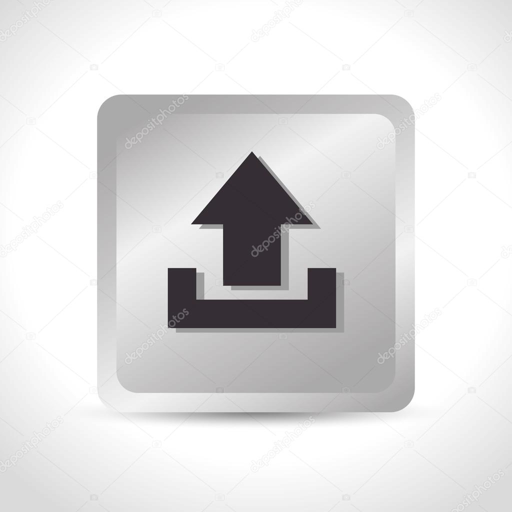 Icon upload process design isolated Stock Vector Image by ©yupiramos ...