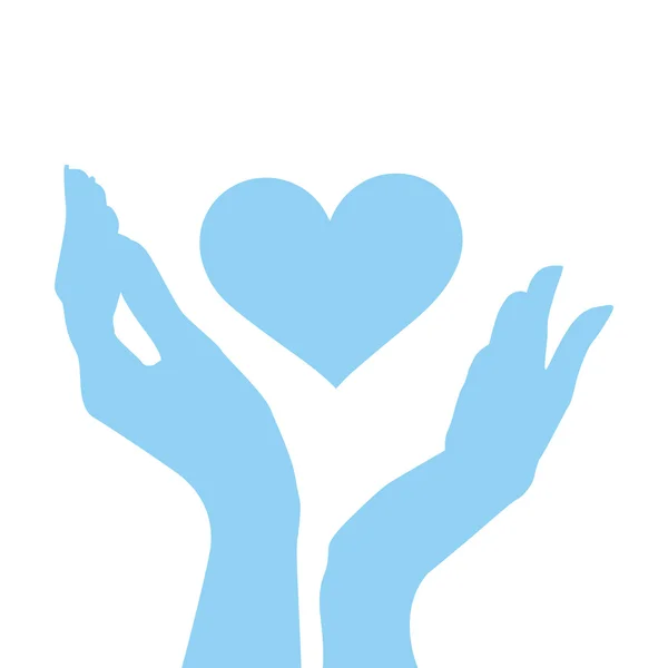 Hands around heart logo Stock Vector Image by ©Glopphy #115380440