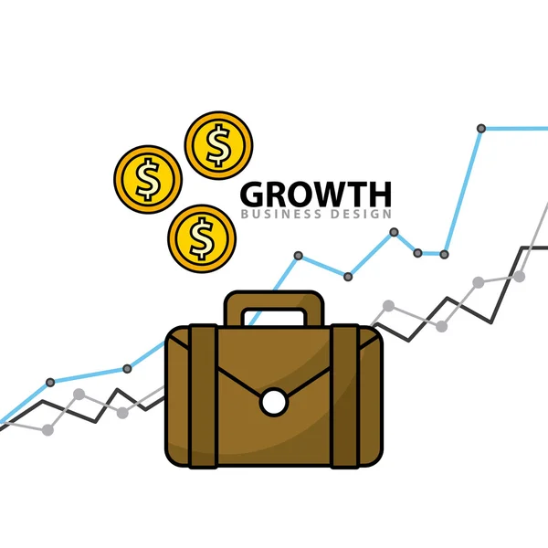 Business growth flat line icons Stock Vector by ©yupiramos 123973794