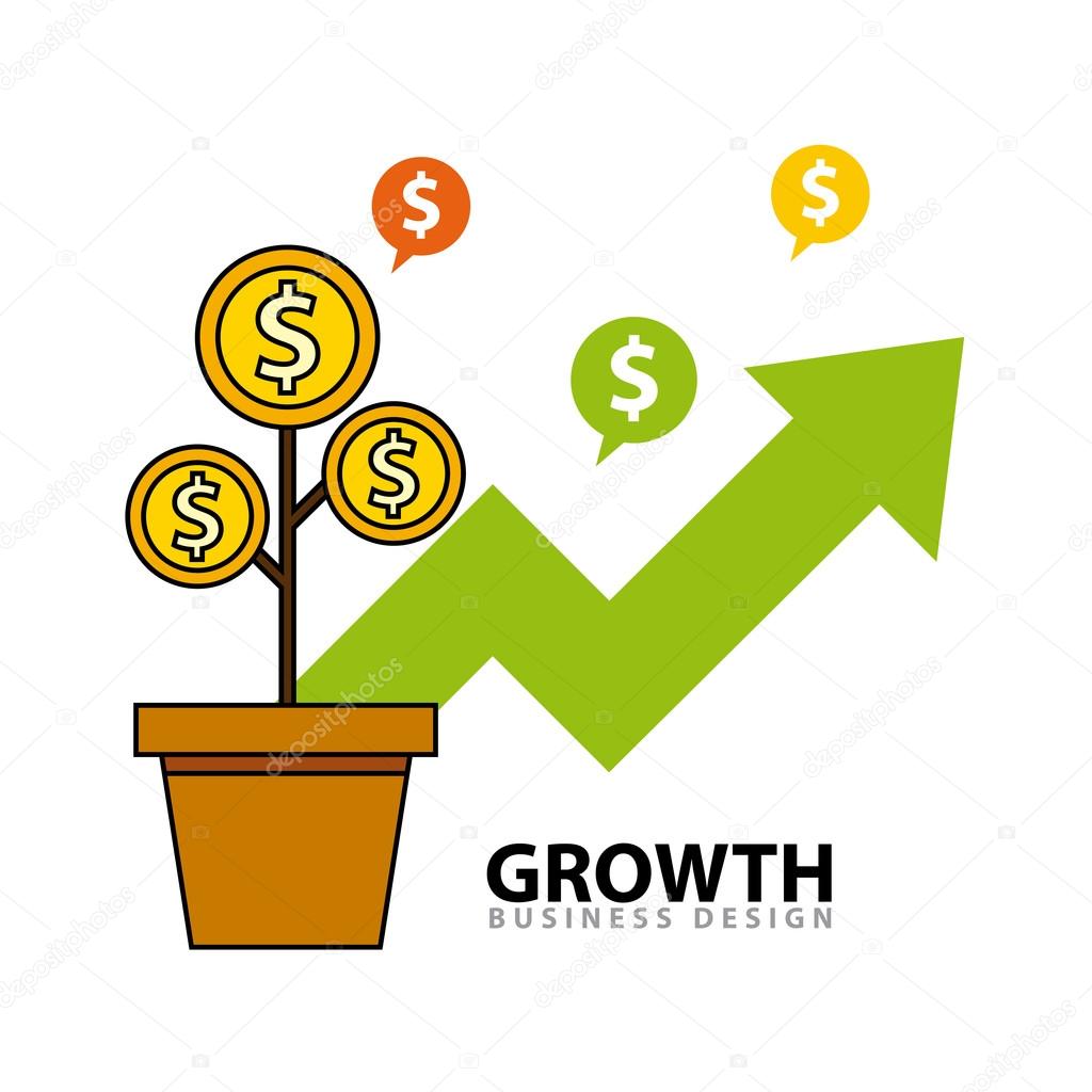 Business growth flat line icons Stock Vector by ©yupiramos 123973794