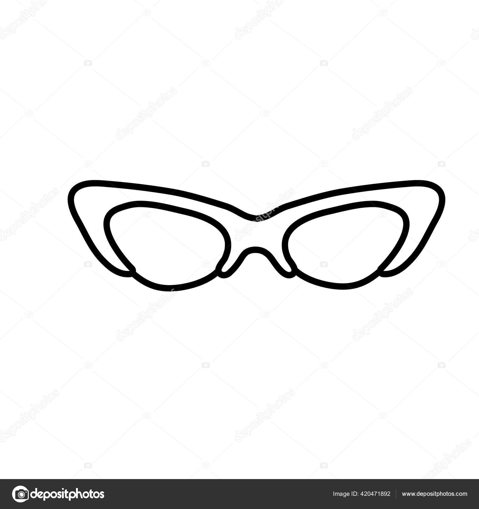 Eyeglasses Pop Art Line Style Icon Stock Vector By ©yupiramos 420471892