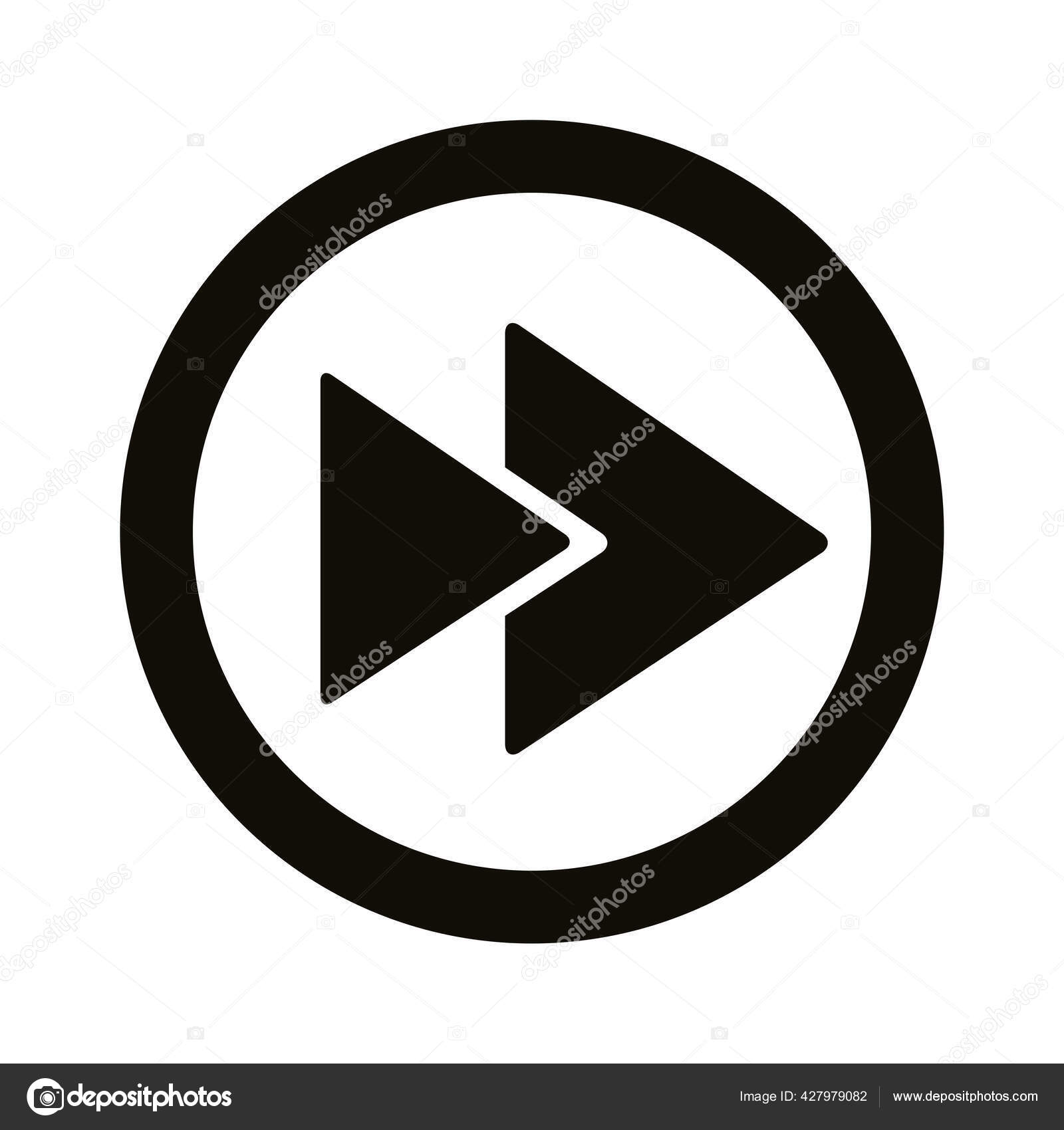 Next interface button silhouette style icon Stock Vector Image by ...