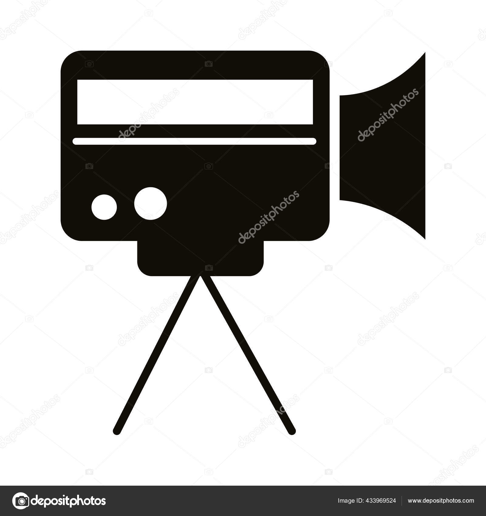 Video camera block style icon Stock Vector by ©yupiramos 433969524