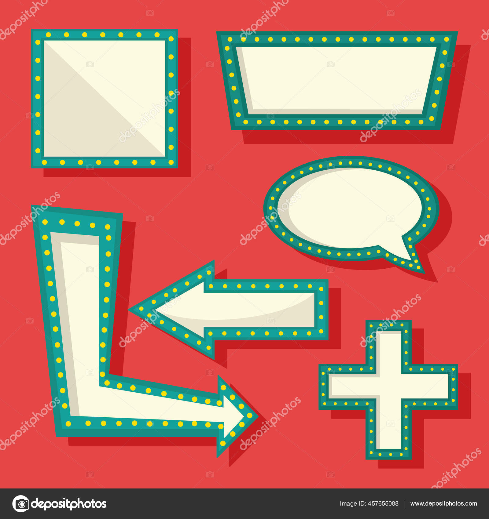 Bulbs signs six Stock Vector Image by ©yupiramos #457655088