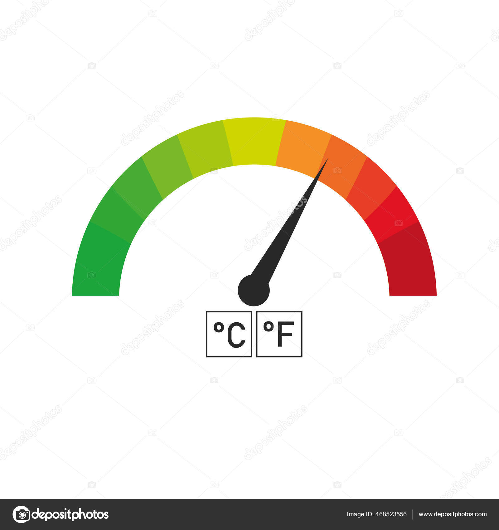 Gauge temperature icon Stock Vector Image by ©yupiramos #468523556