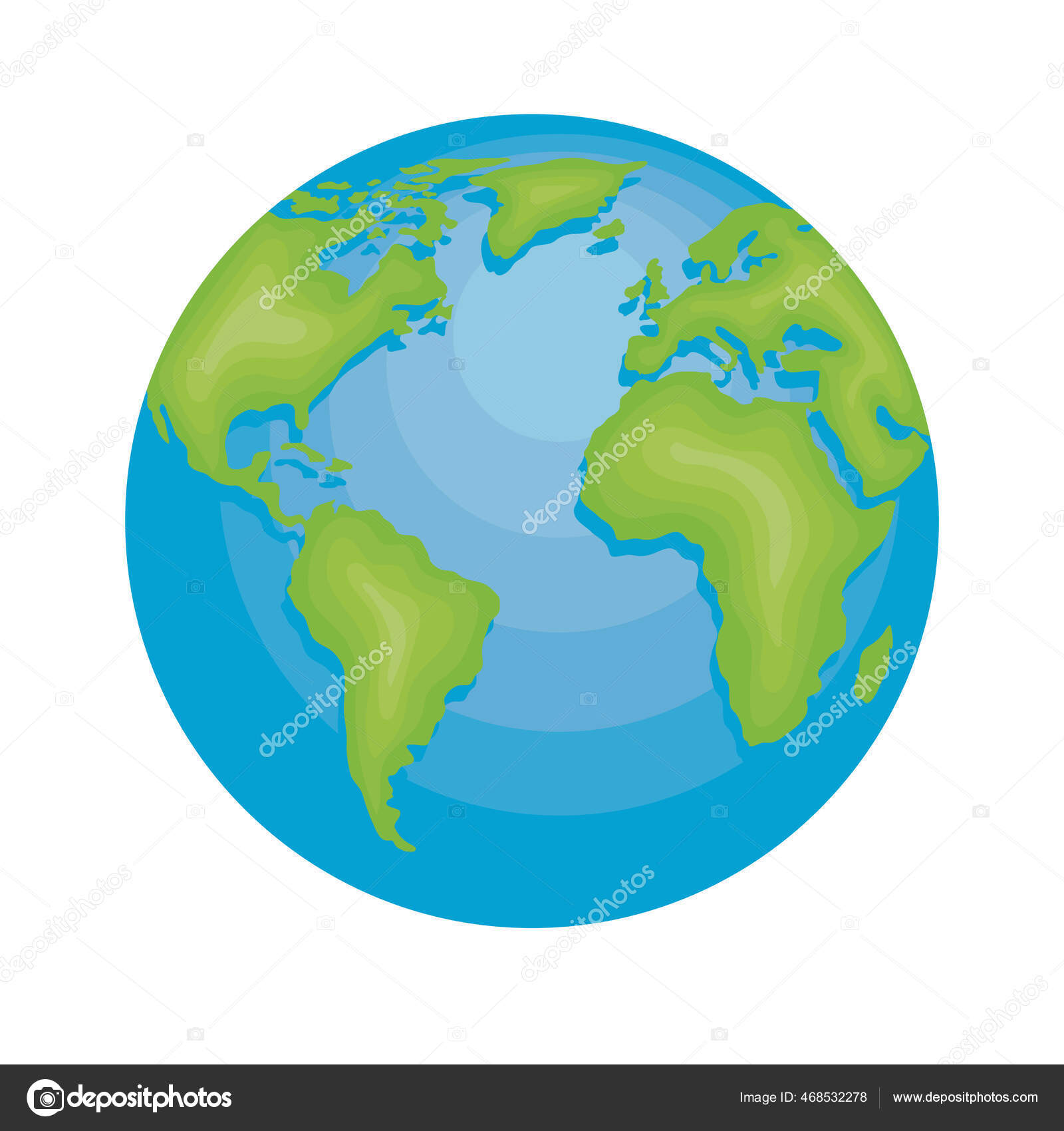 Planeta tierra del mundo Vector de stock por ©yupiramos 468532278