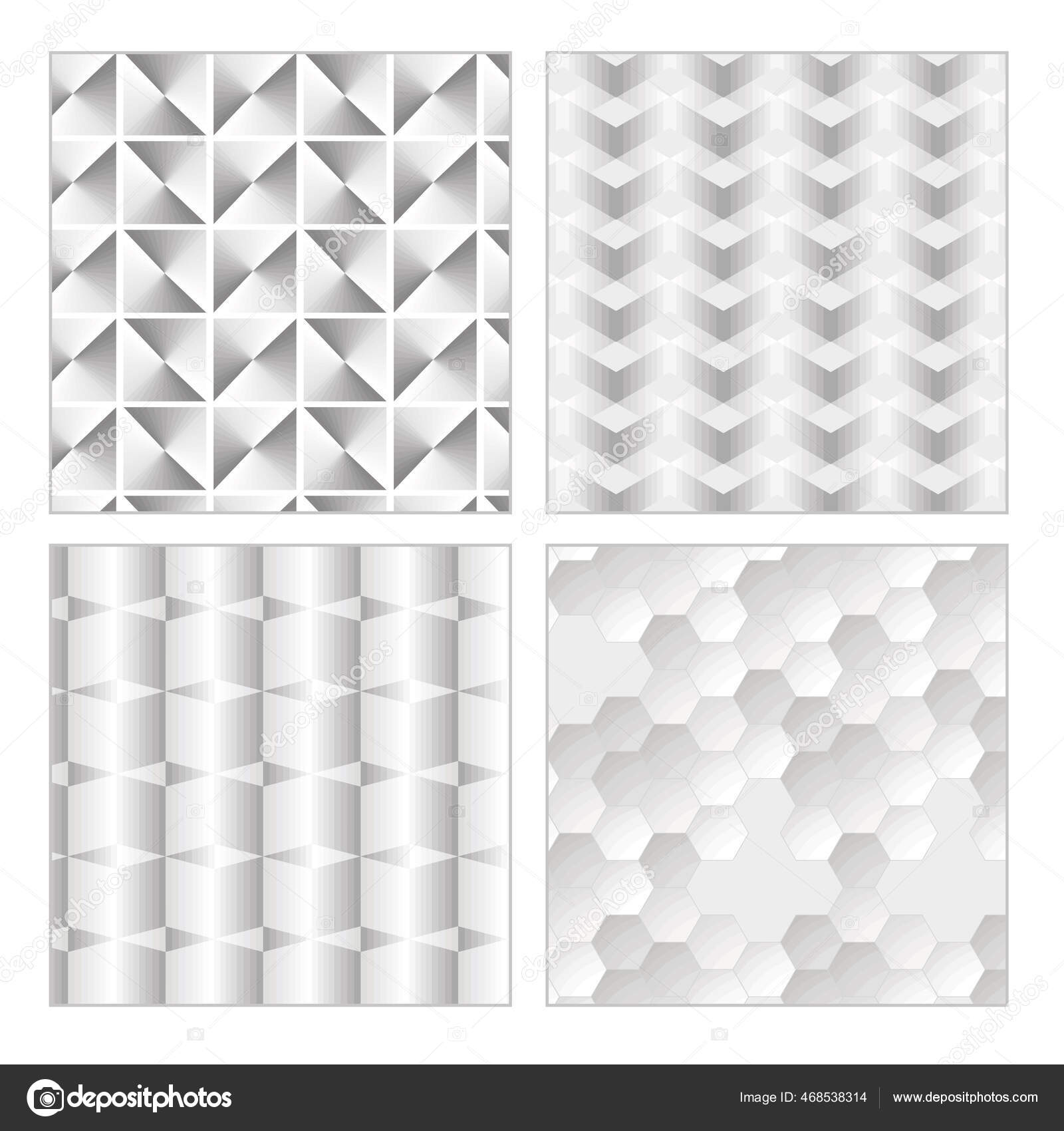 Four patterns backgrounds Stock Vector by ©yupiramos 468538314