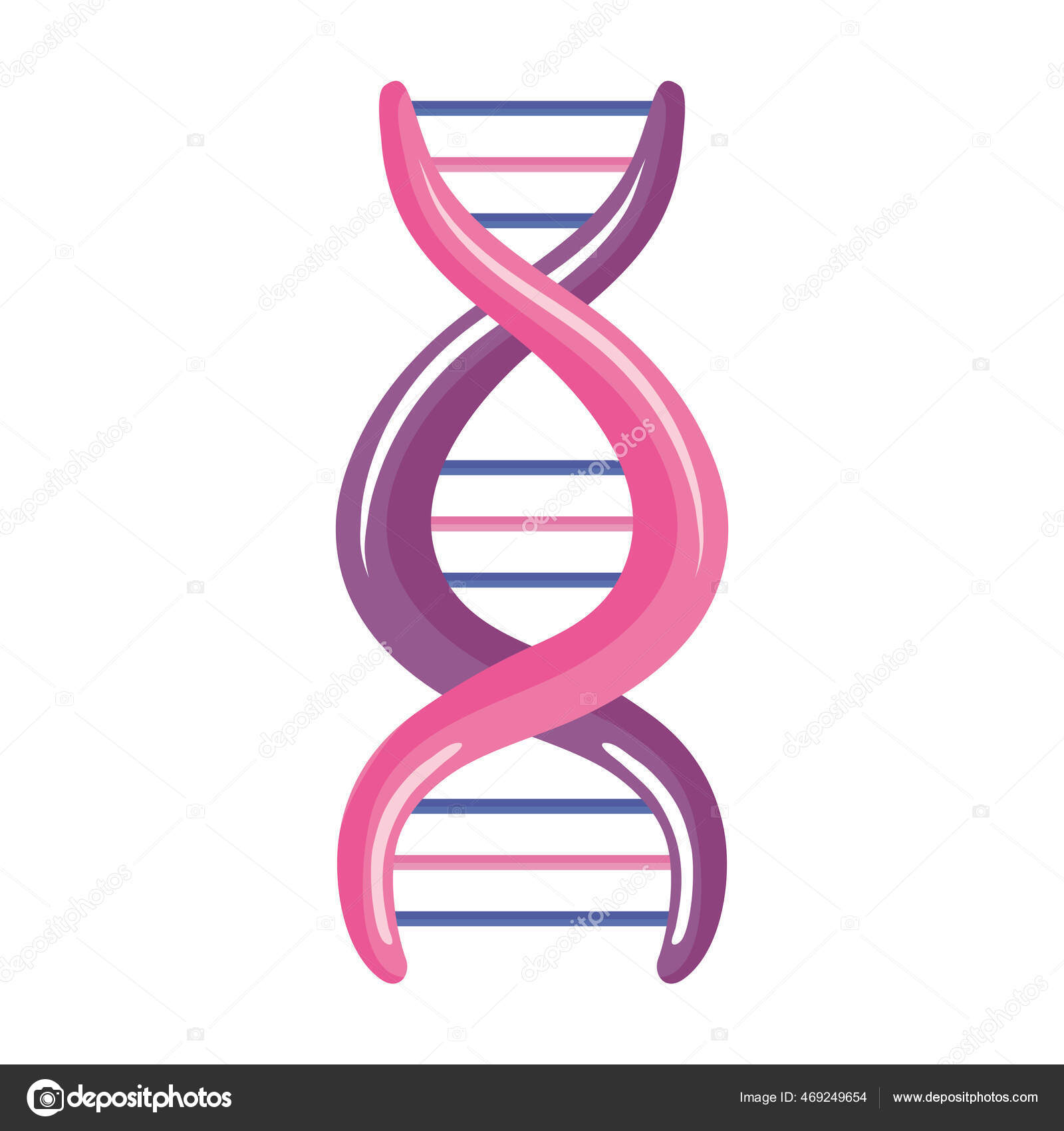 Pink dna molecule Stock Vector by ©yupiramos 469249654
