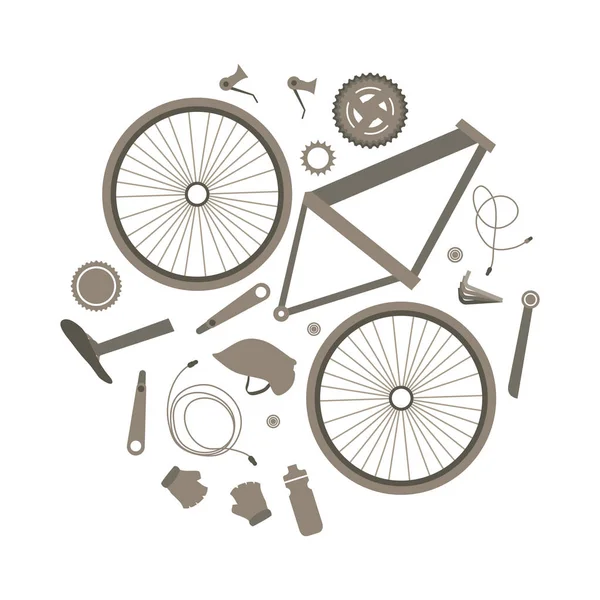 283 Bicycle parts icons Vector Images | Depositphotos