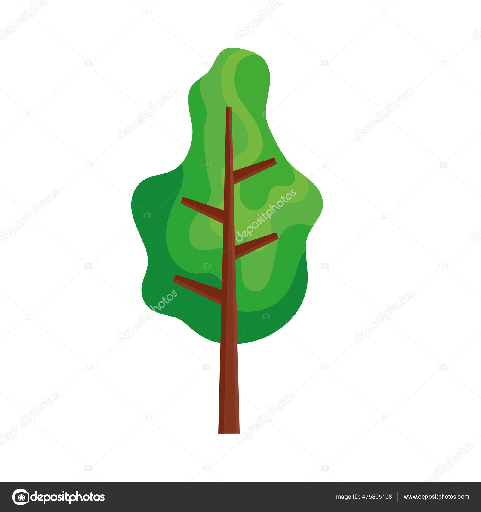 Tree nature plant Stock Vector by ©yupiramos 475805108