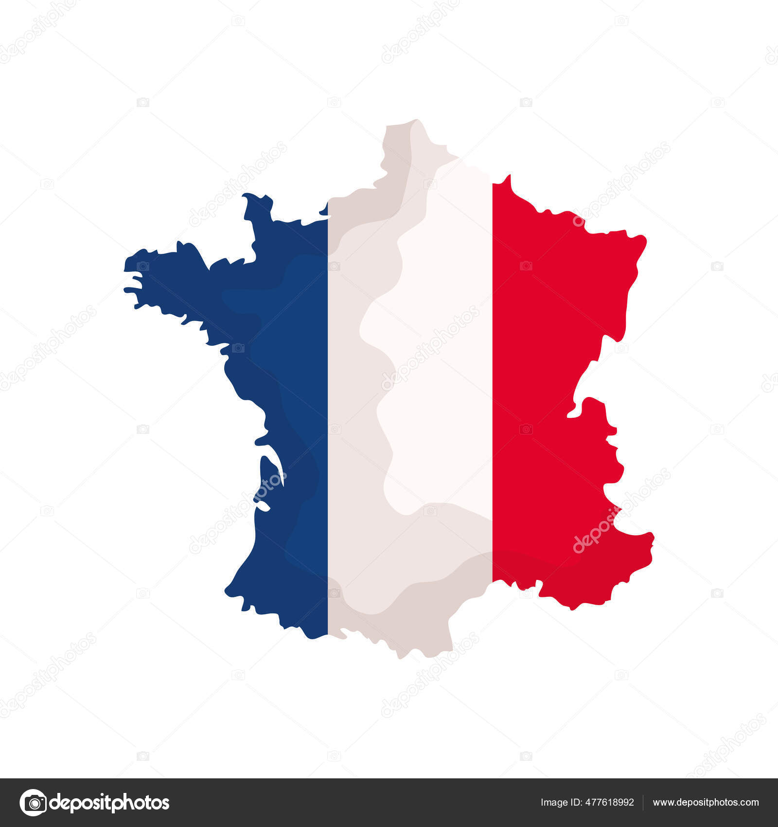 French map icon Stock Vector Image by ©yupiramos #477618992