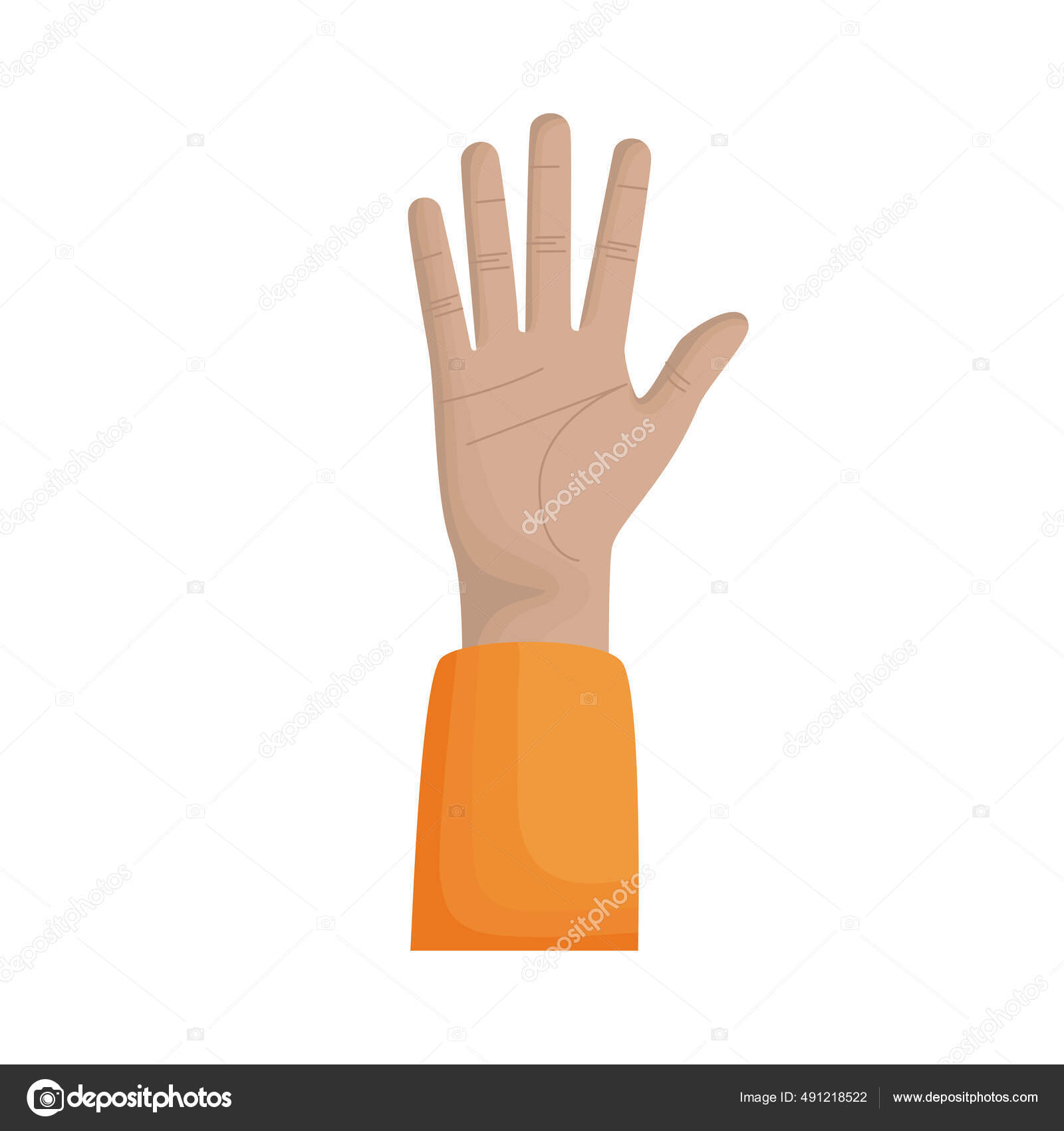 Mano humano stop icono Vector de stock por ©yupiramos 491218522