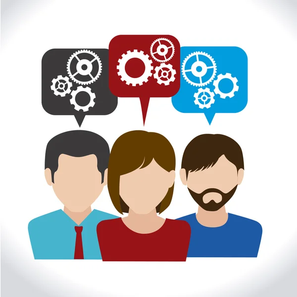 Teamwork visual design. Stock Vector Image by ©yupiramos #77605108