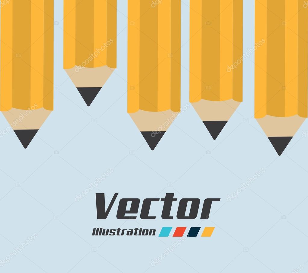Pencil design Stock Vector by ©yupiramos 52631175