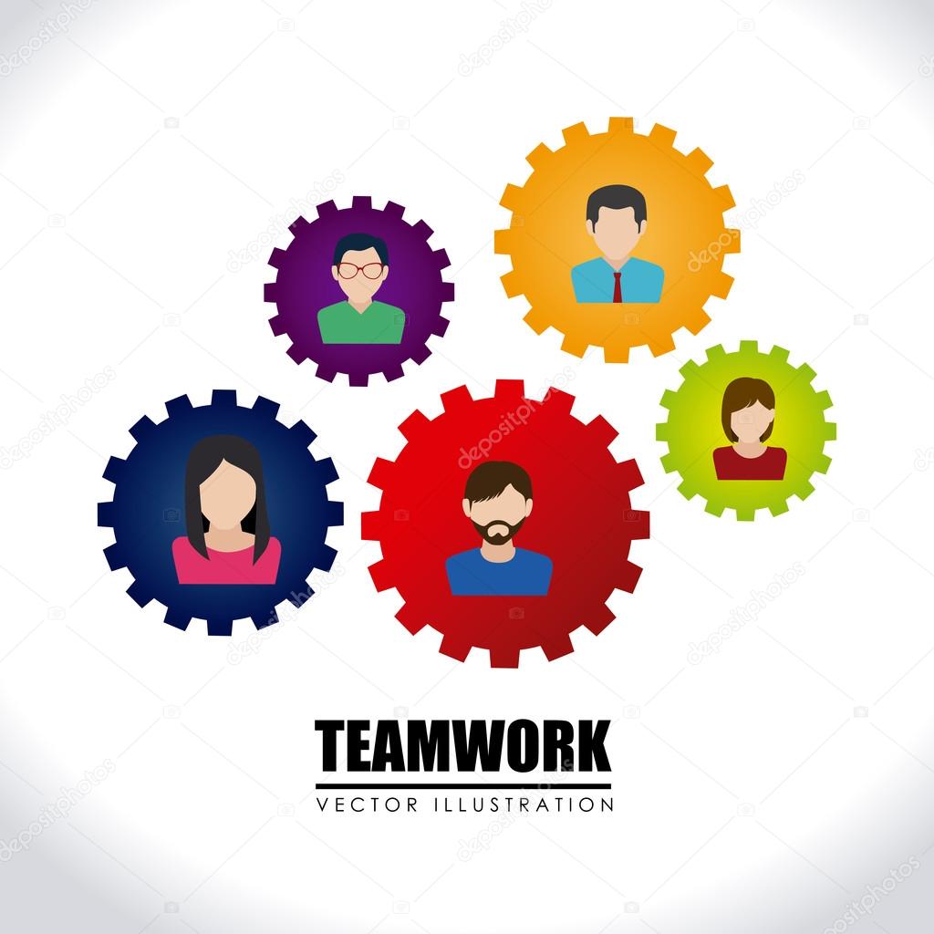 Teamwork design Stock Vector Image by ©yupiramos #52702441