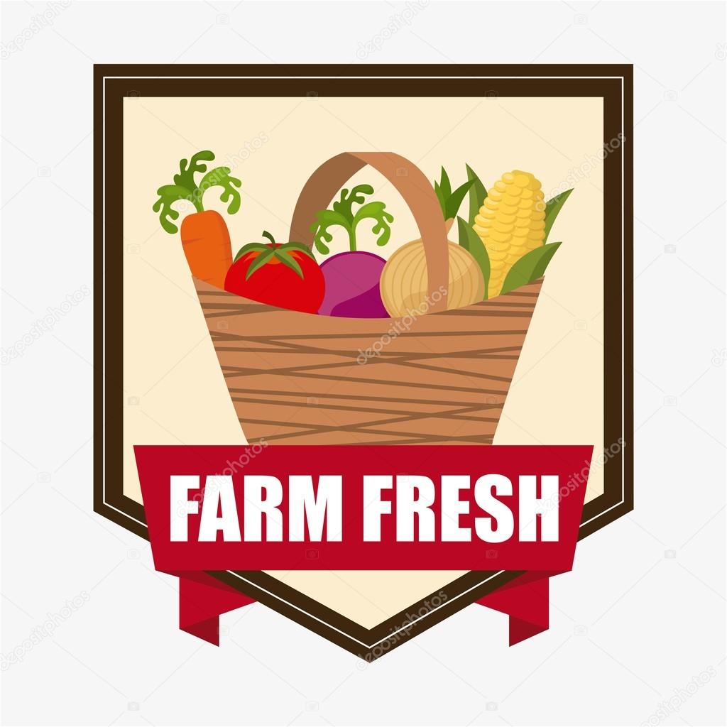 Farm fresh design Stock Vector Image by ©yupiramos #52757925
