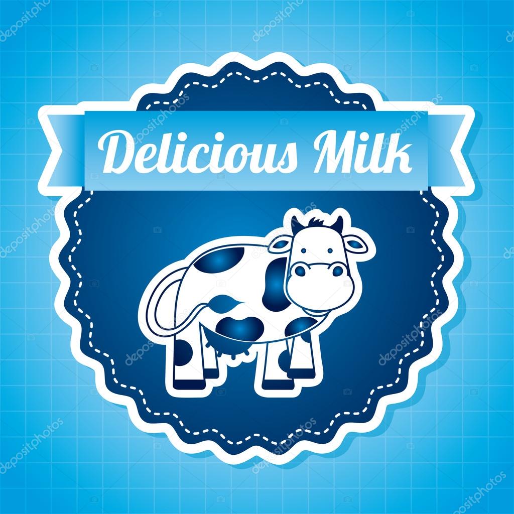 Diseño de leche Vector de stock por ©yupiramos 55550993