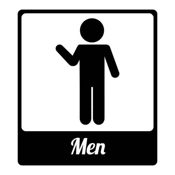 men toilet label — Stock Vector © marincas_andrei #7923981