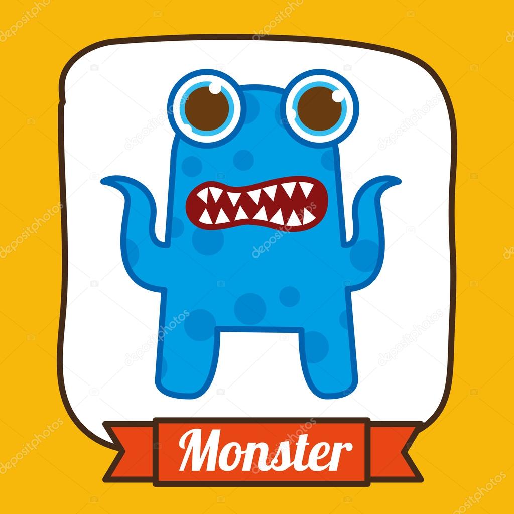 Monster design Stock Vector by ©yupiramos 59059631