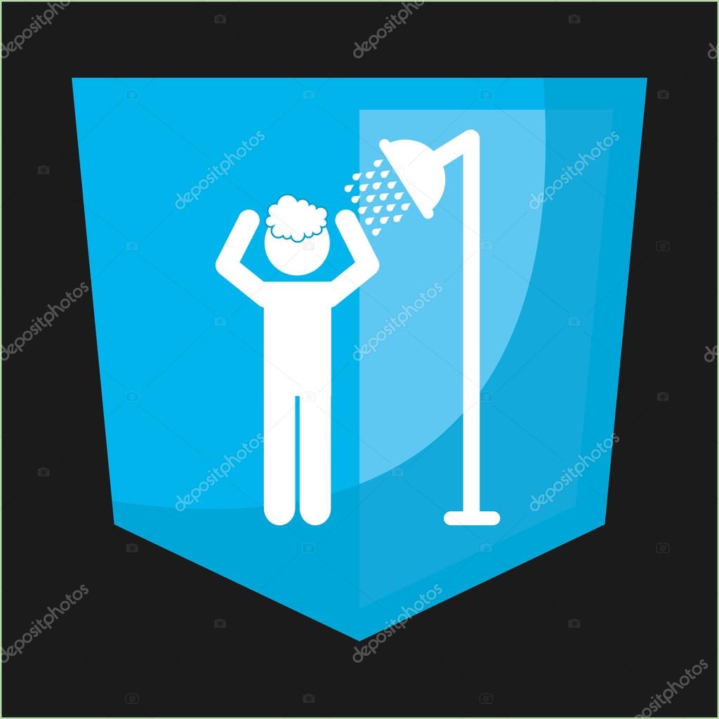 Shower silhouette design Stock Vector Image by ©yupiramos #60571941