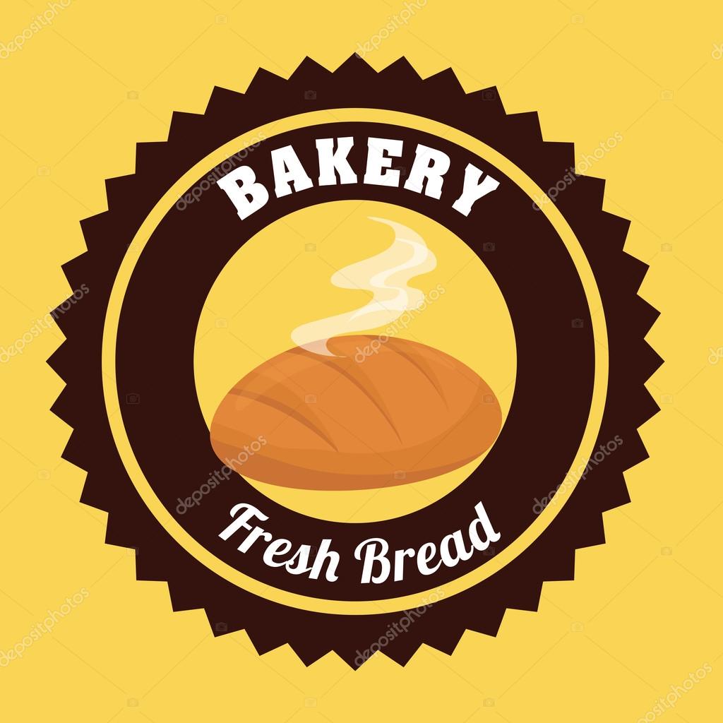 Bakery design over yellow background vector illustration Stock Vector ...