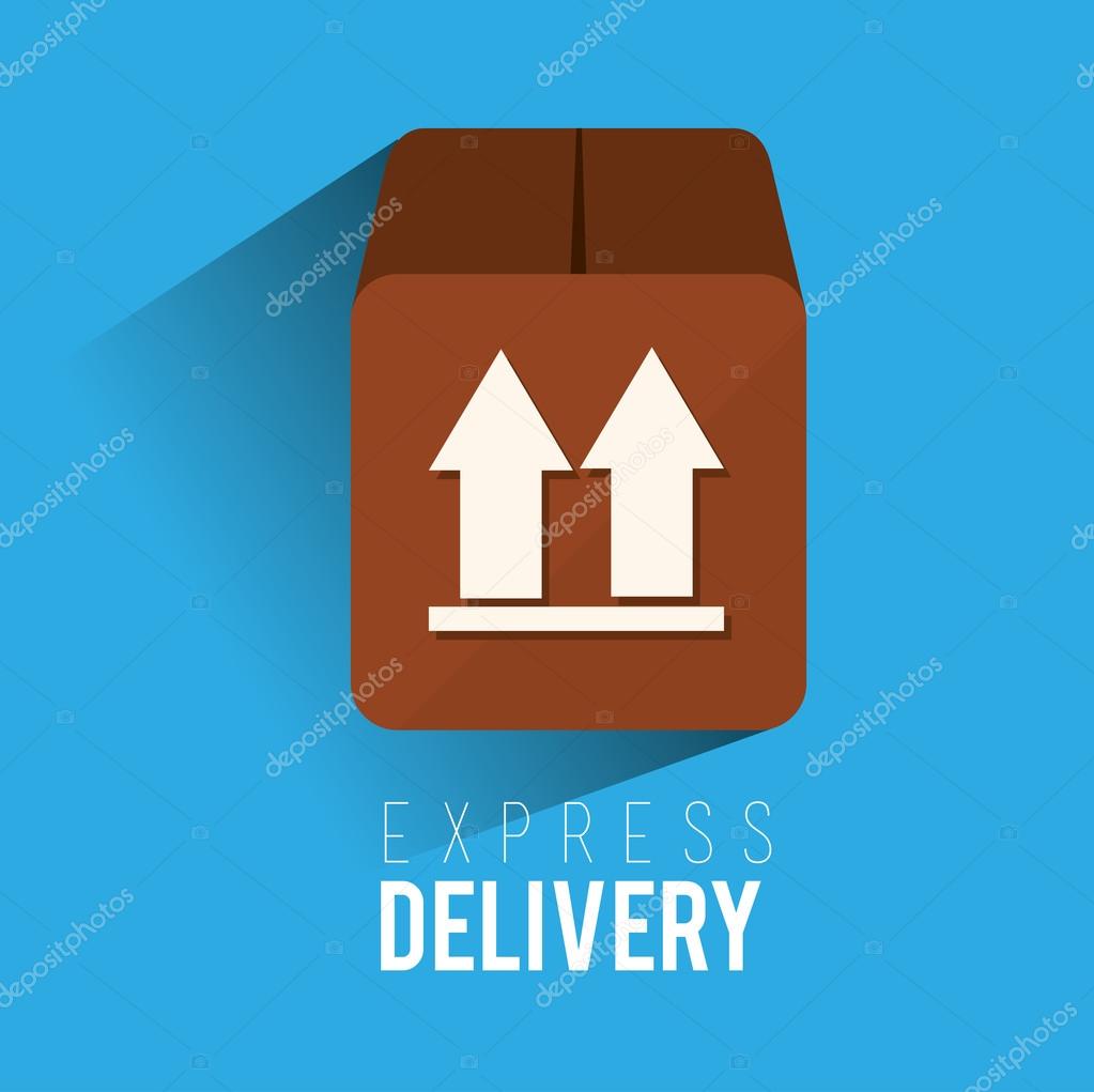 Delivery design over blue background vector illustration Stock Vector ...
