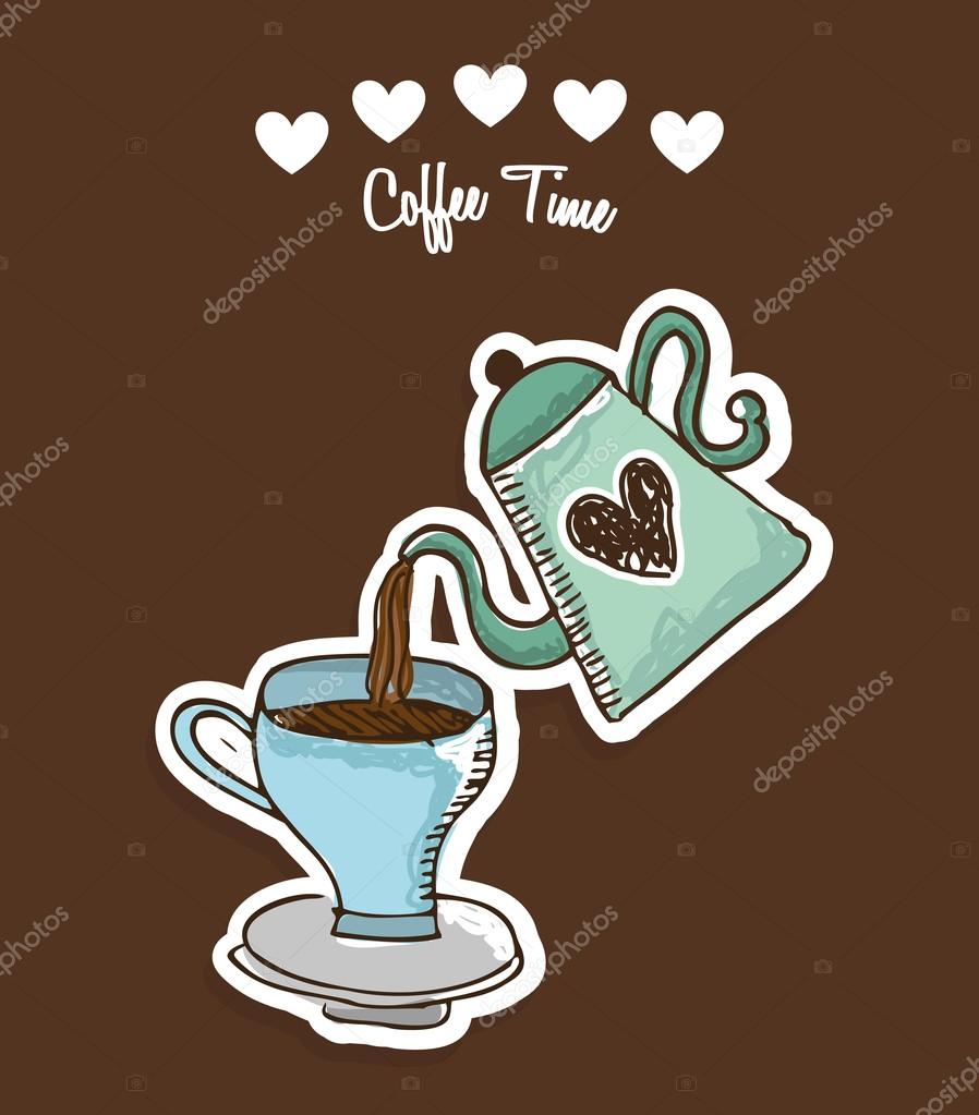 Coffee time Stock Vector Image by ©yupiramos #64107147