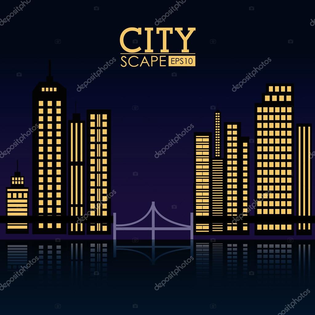Urban design, vector illustration. Stock Vector Image by ©yupiramos ...