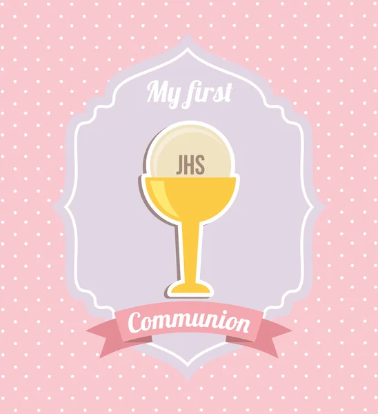 My first communion — Stock Vector © yupiramos #64762593