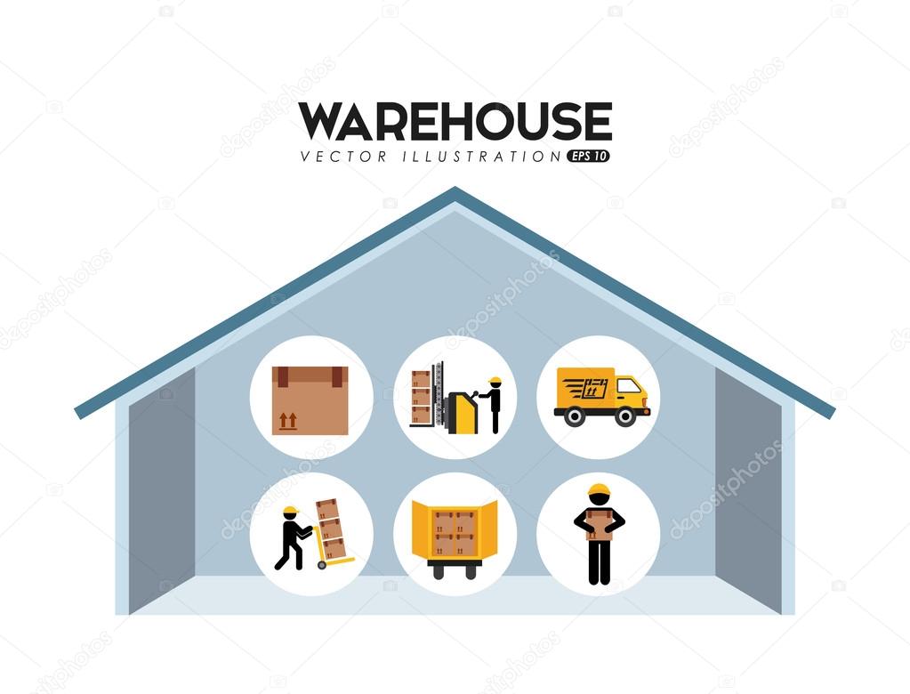 Vector Drawings Of Warehouse