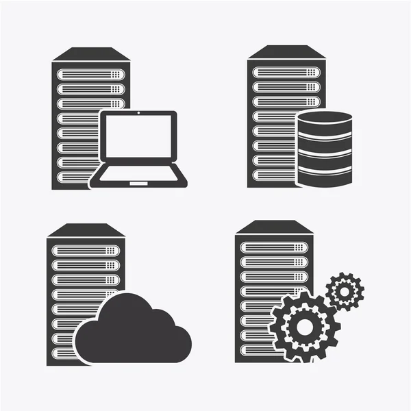 Data Center Icon Vector