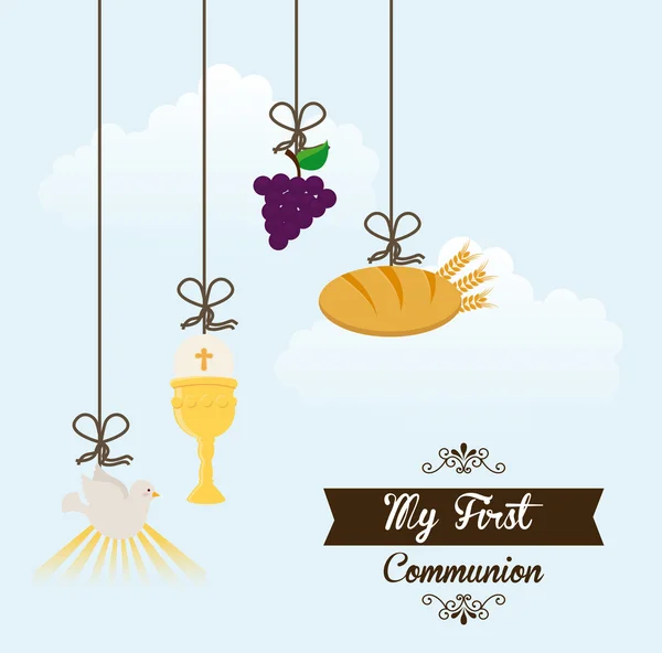 ᐈ First communion stock icon, Royalty Free communion icons vectors ...