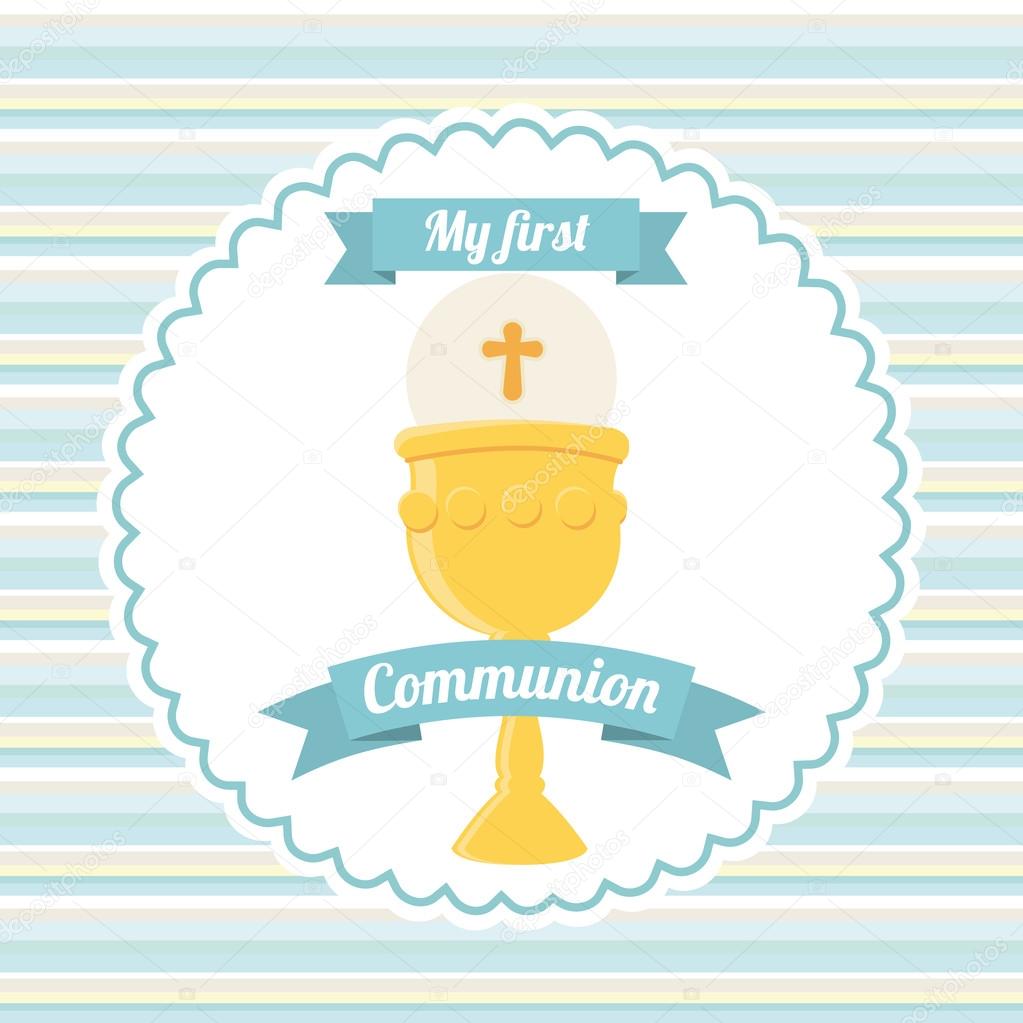 My first communion — Stock Vector © yupiramos #64773037