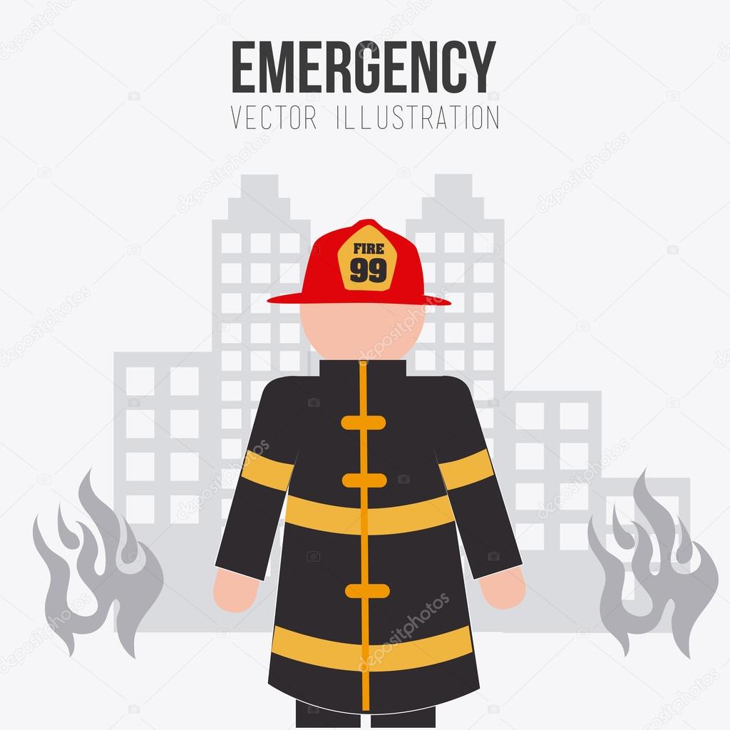 Emergency design, vector illustration. Stock Vector by ©yupiramos 65172691